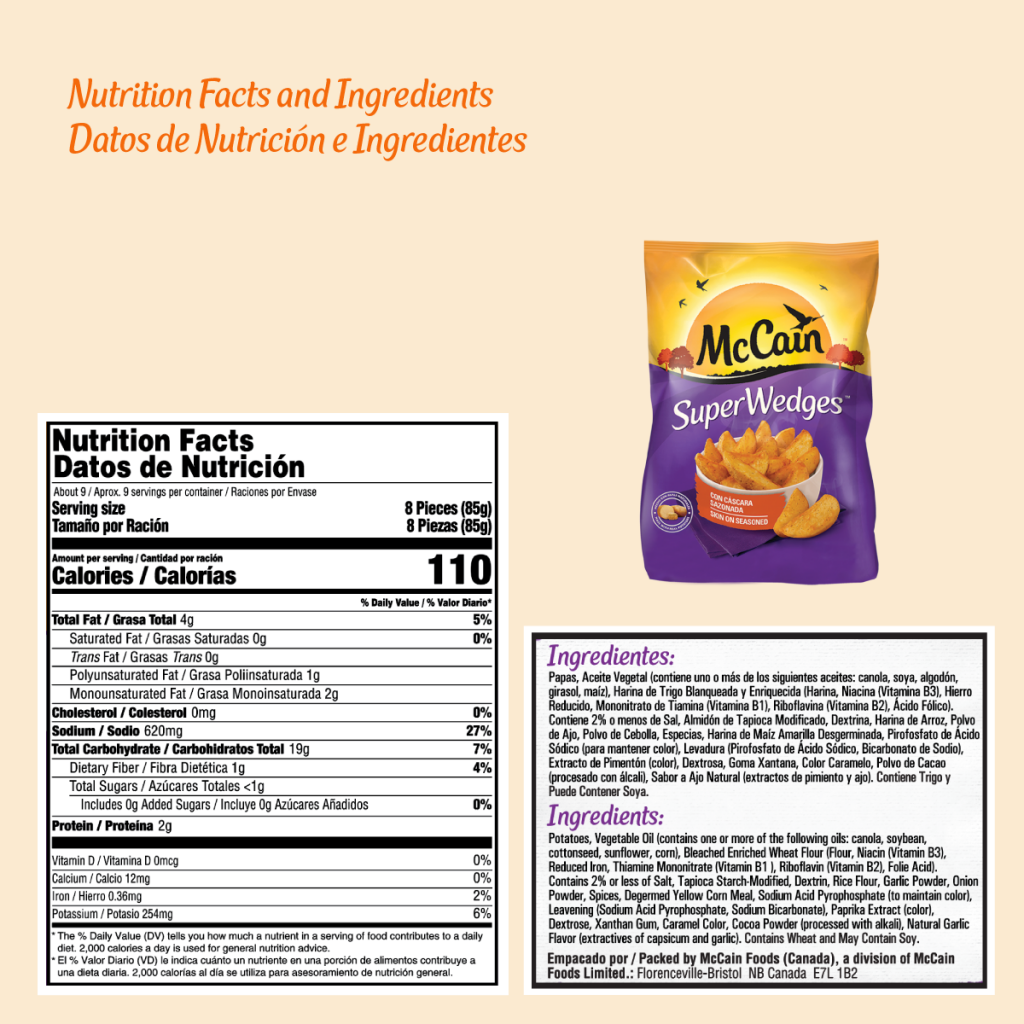 McCain Super Wedges Potato Wedges – McCain B2C