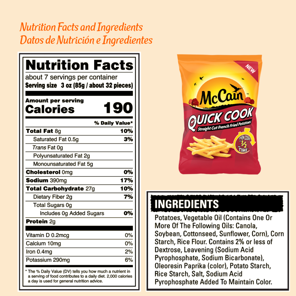 Quick Cook Straight Cut – McCain B2C